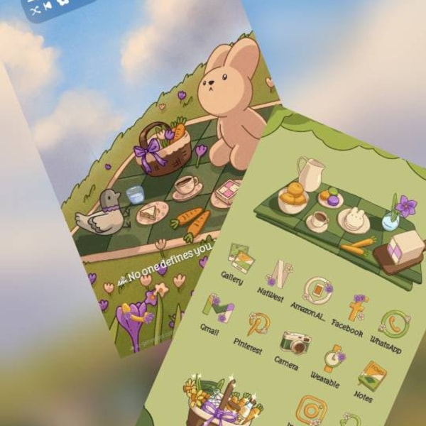Beach Bunny Summer Icon Pack for Ios, Android & Tablet, Wallpapers ...