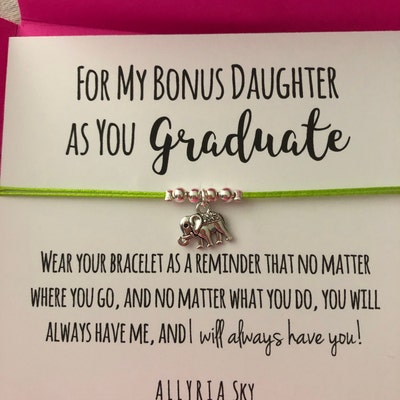 Friendship Bracelet With Bonus Daughter Graduation Card Bonus Daughter ...