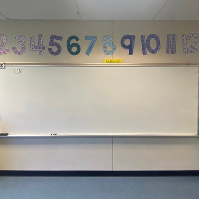 MODERN RAINBOW Skip Counting Large Number Display Calm Colors Classroom ...