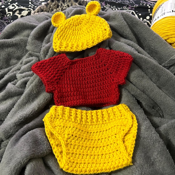 CROCHET PATTERN Baby Construction Outfit, Baby Work Boots, Pattern 0-9 ...