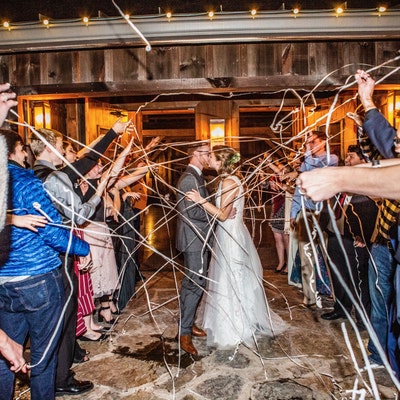 100 Hand Rolled Wedding Ceremony / Reception Exit Sendoff Streamers ...