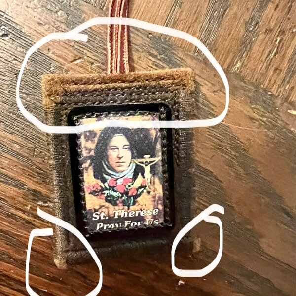 St Therese Our Lady of Mt. Carmel Brown Scapular - Etsy