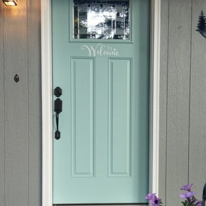 Front Porch Decor Front Door Decal Friends Always Welcome | Etsy