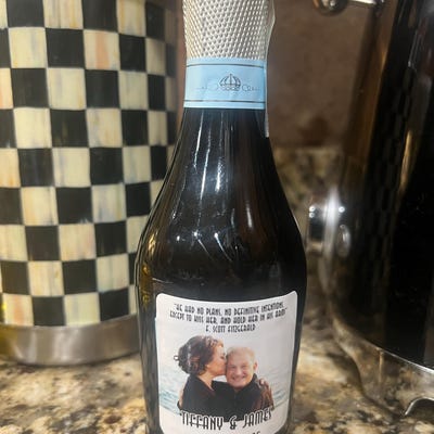 Custom Birthday Wine & Champagne Label Unique 40th and 50th Gift for ...