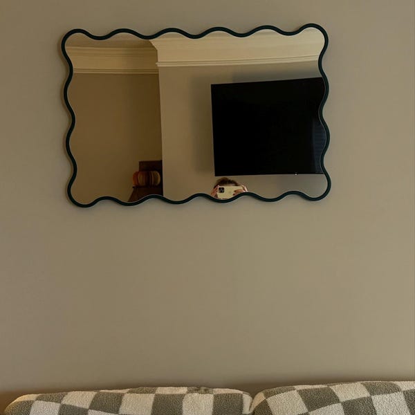 Squiggly Mirror, Wavy Mirror, Wiggle Mirror, Funky Wall Mirror ...