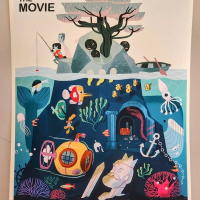 The Movie Vs the Book Original Literary Art Print. Fine Art Paper ...