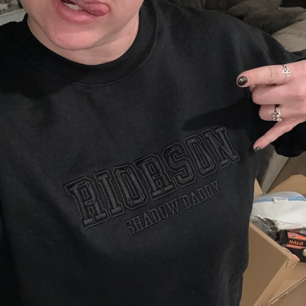 Xaden Riorson Shadow Daddy Embroidered Sweatshirt, Fourth Wing Reading ...