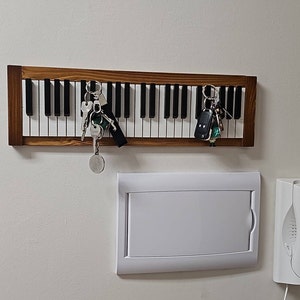Piano Keyboard Wooden Coat Rack / Coatrack Black and White Klavier - Etsy