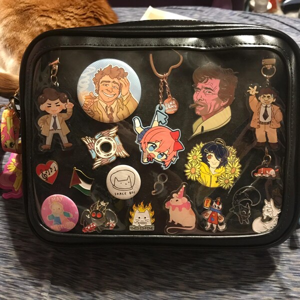 Ita Crossbody Bag, Pin Display Bag, Itabag, Window Bag, Pin Purse. - Etsy