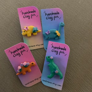 Polaroid Pin Handmade Clay Pins Flower Sunse Handpainted Polaroid Photo ...