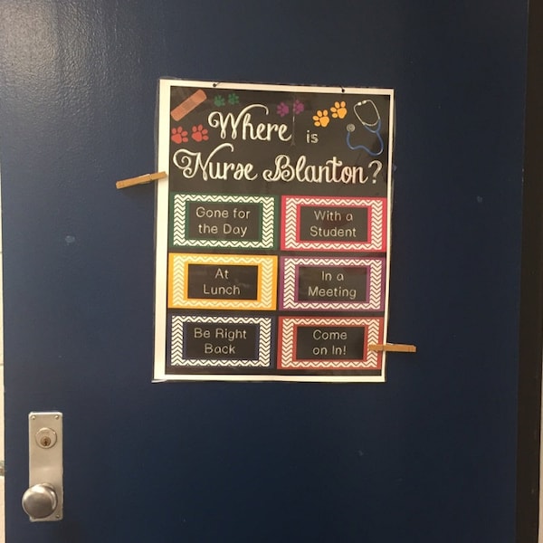 Cactus School Psychologist Door Sign, Succulents Office Decor ...