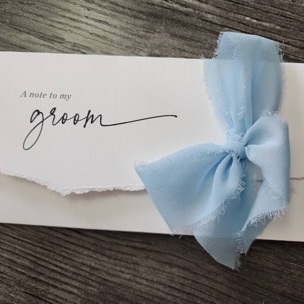 A Note to My Bride, Note to Groom, Letter to Bride, Letter to Groom ...