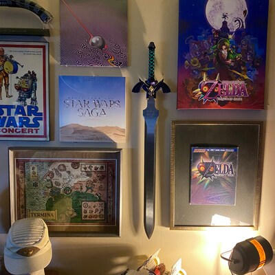 Legend of Zelda Master Sword Display Pedestal Breath of the - Etsy