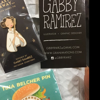 Hard Enamel Leia Pin - Etsy