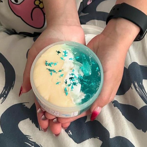 Shark Beach Slime, Cloud Slime, Clear Slime, Ocean Slime, Birthday Gift ...