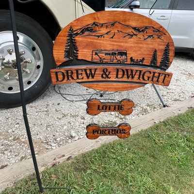 RV Sign / Camper Sign/ Personalized Camper Sign/ Campground Sign ...