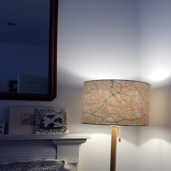 Personalised Map Lampshade, Choose Your Location, Bespoke Service - Etsy