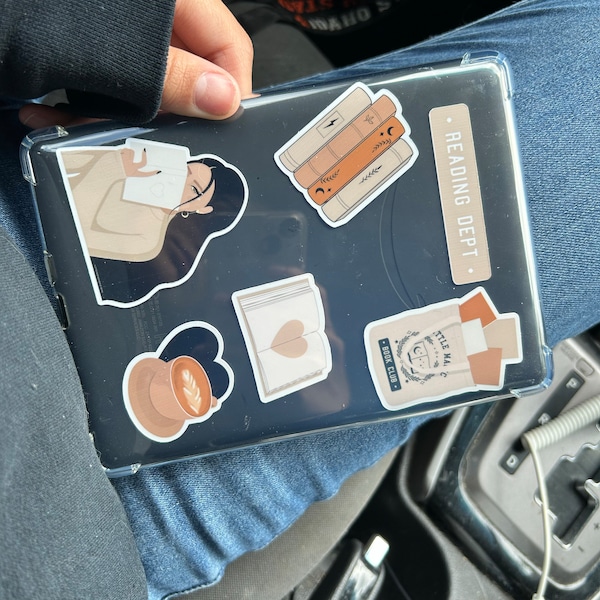 Bookish Sticker Pack, Book Aesthetic Vinyl Stickers, Bookish Journal ...