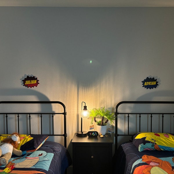 Comic Book Door Sign Personalized Name Sign Super Hero Sign Last Name ...