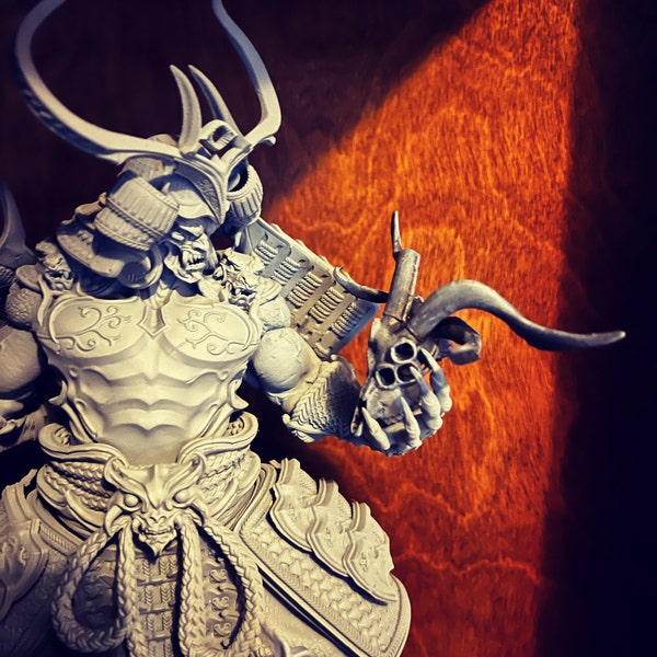 Demon Goat Skull - 1:12 Scale Miniature Cranium Size for Occult Diorama ...