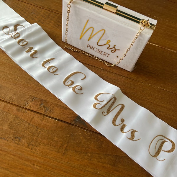 Custom Bridal Sash, Bachelorette Party Favors, Bride to Be Sash ...