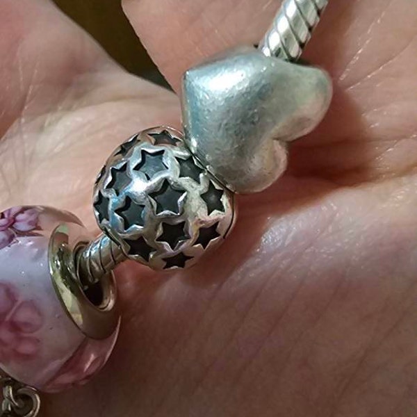 Authentic Pandora Pink Daisy 790433EP Enamel Charm, Pre-owned Retired ...