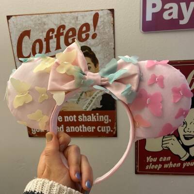 Rainbow Butterfly Ears - Etsy