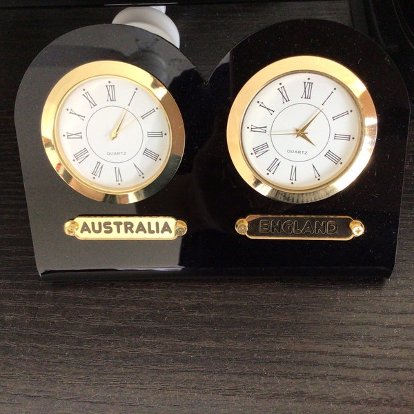 Time Zone Clock. 4 Customizable Zones. Optional Zone Labels. Personal ...