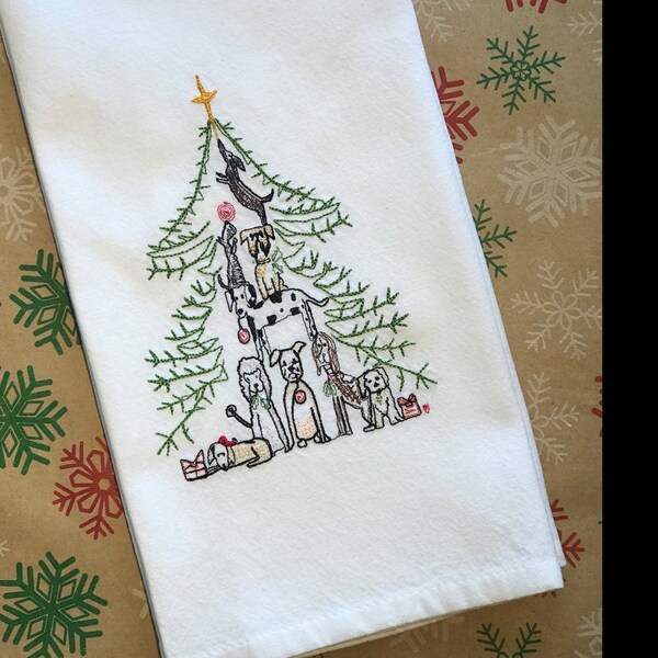 Embroidery Designs, Christmas Dogs Embroidery, Christmas Applique ...