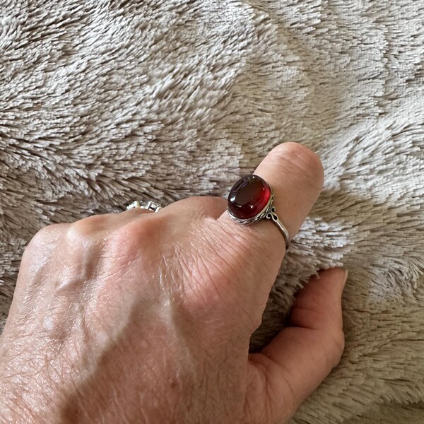 Blue Dumortierite Ring, Pink Red Dumortierite Ring, Blue Needle ...