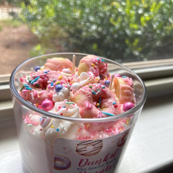 Dunk’d Donuts, Realistic Bakery Donut Candle, Scented New York City ...