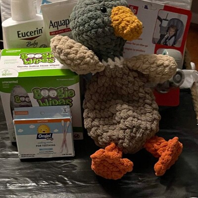 Mallard Duck Snuggler Lovey, Duck Nursery Decor, Baby Snuggle Animal ...