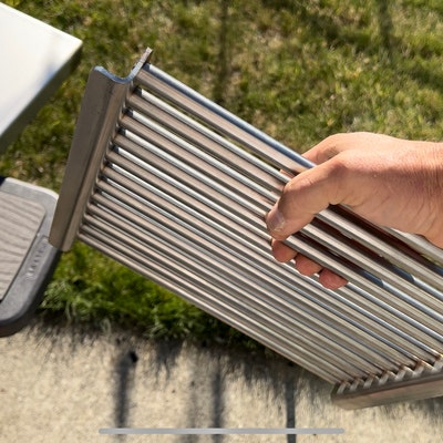 Large Stainless Steel Grill Mesh for BBQ Grill / MANGAL for 10 Skewers ...