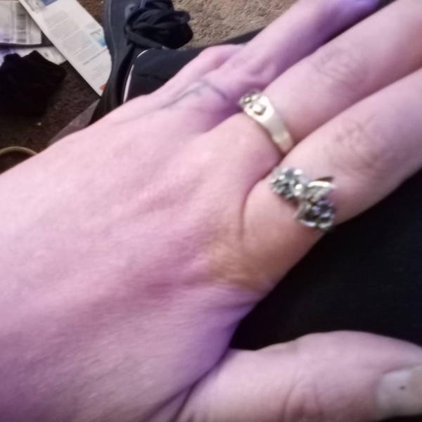 Sterling Silver Om Mani Padme Hum Ring - Etsy