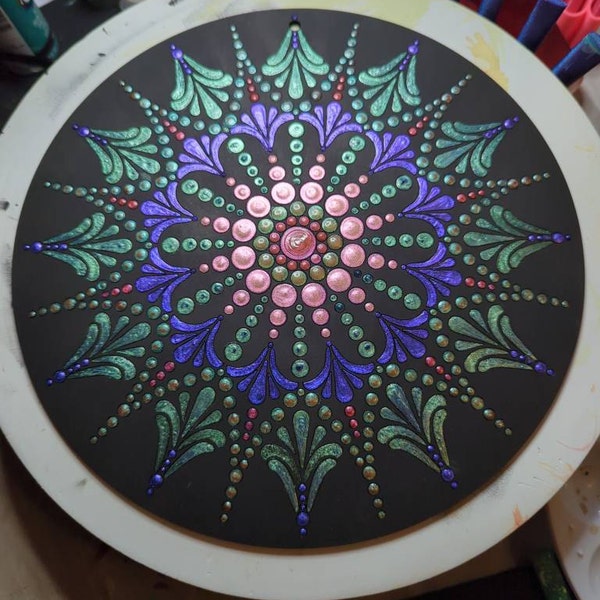 Paint Your Own No.46 Dot Mandala Pattern DIY 7.25 Diameter Board Paint ...