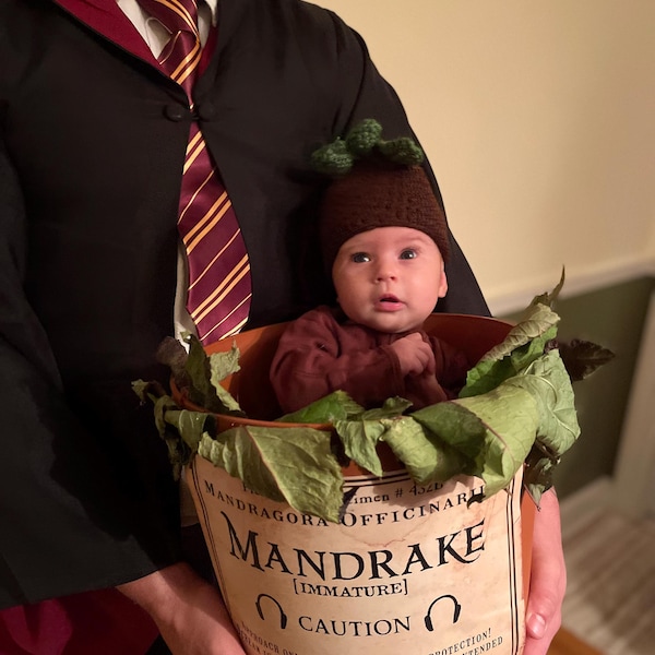 Realistic Mandrake Label, Printable Sticker Prop Potter Herbology - Etsy