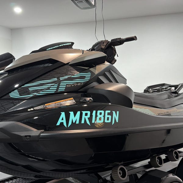 Watercraft Registration Number (pair) | Jetski Registration Sticker ...
