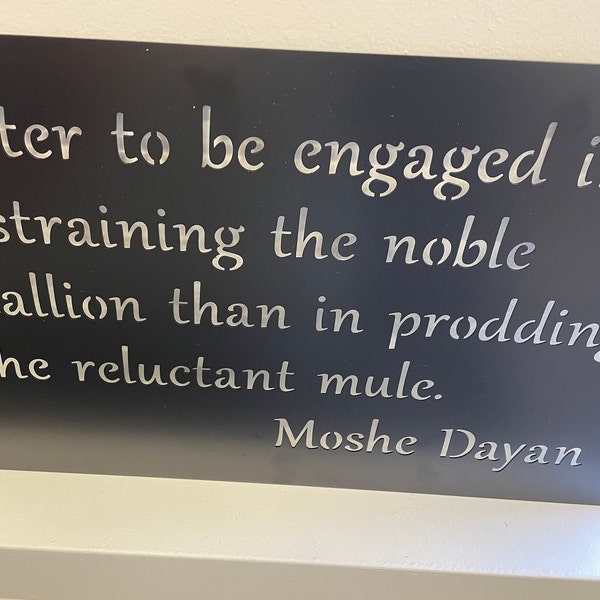 Personalized Metal Quote Sign | Inspirational Word Sign | Quote Sign ...