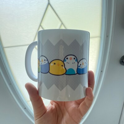 Squishy Birbs Mug Cockatiel / Budgie / Lovebird - Etsy