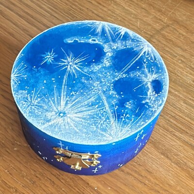 Triple Moon Crystal Storage Box Set Hand Painted Wicca Witch, Space ...