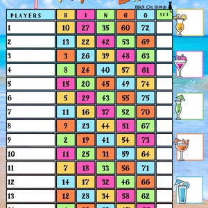 100 Ball Bingo Grid - Etsy