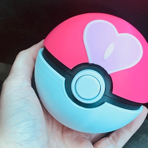 Love Ball Pokemon Poke Ball 3D Printed Switch, 3DS, or Ring Holder - Etsy