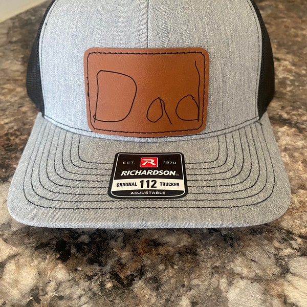 Custom Handwriting Leather Engraved Hat Patch, Children's Handwriting ...