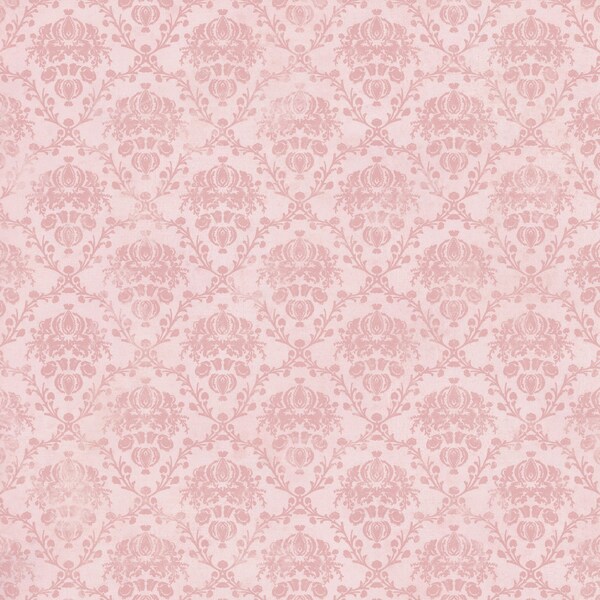 Vintage Pink Digital Paper: Floral Ephemera Textures (digital Download ...