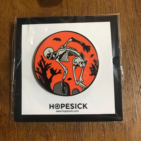 Dancing Skeleton Enamel Pin - Etsy