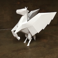 Pegasus Papercraft, 3D Papercraft - Build Your Own Low Poly Paper ...
