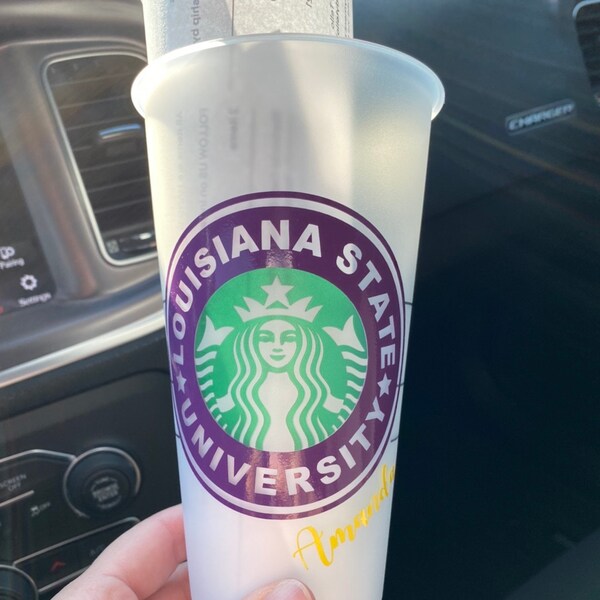 Starbucks Cup| College Starbucks Cup| Personalized University Reusable ...