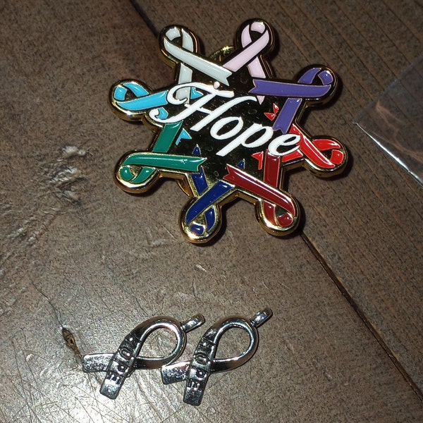 1pc Hope Pin All Colors and Causes - Hope for Every Cause Cancer ...
