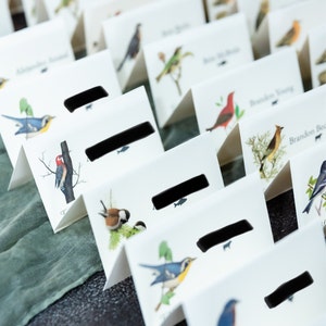 Bird Table NUMBERS, Bird Table Tent Cards, Wedding Table Cards With ...