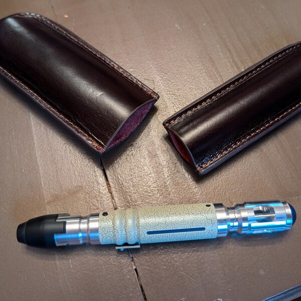 Leather Pen Case With Removable Pen Tray Crazy Horse Leather Pen Case ...